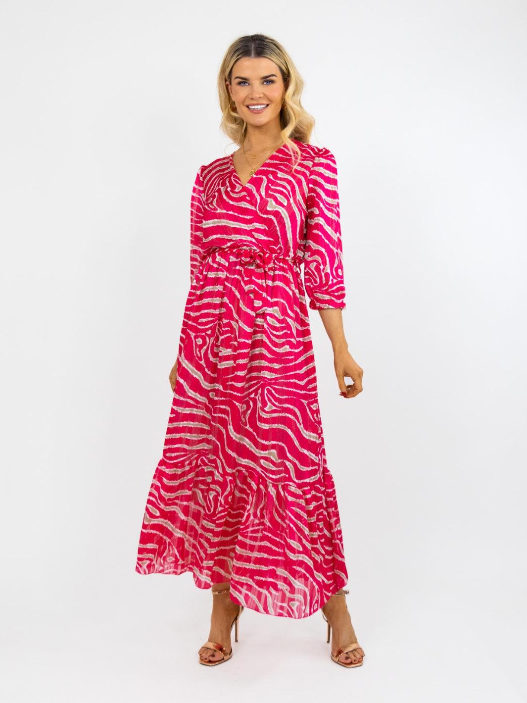 Kate & Pippa Modena Maxi Dress In Pink Print – Nicola Ross