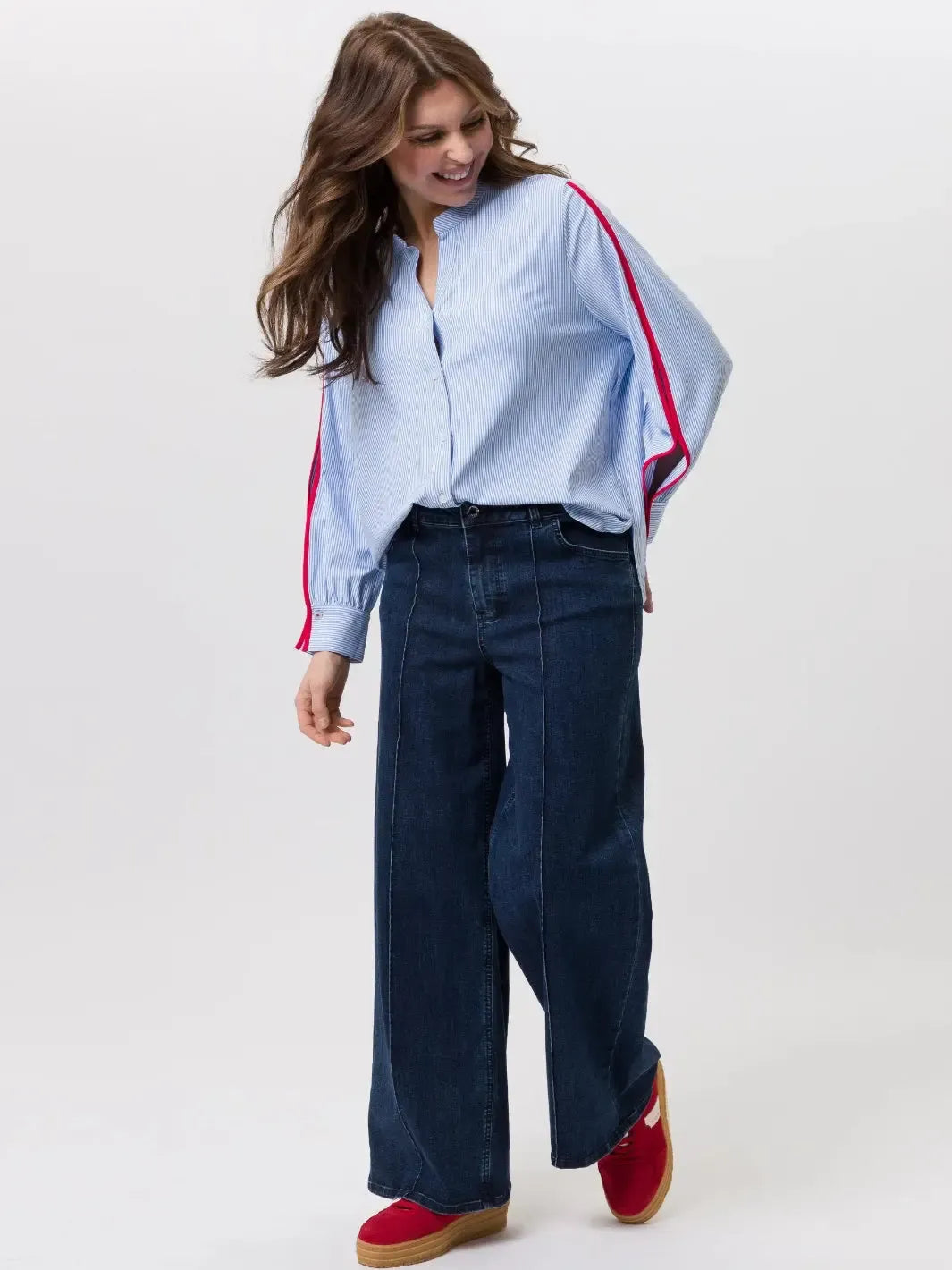 Tuzzi Striped Shirt In Blue/White 421101 – Nicola Ross
